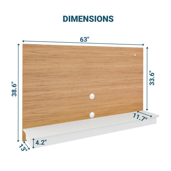 Wrought Studio Dymphia Floating Entertainment Centre for TVs up to 55 ...