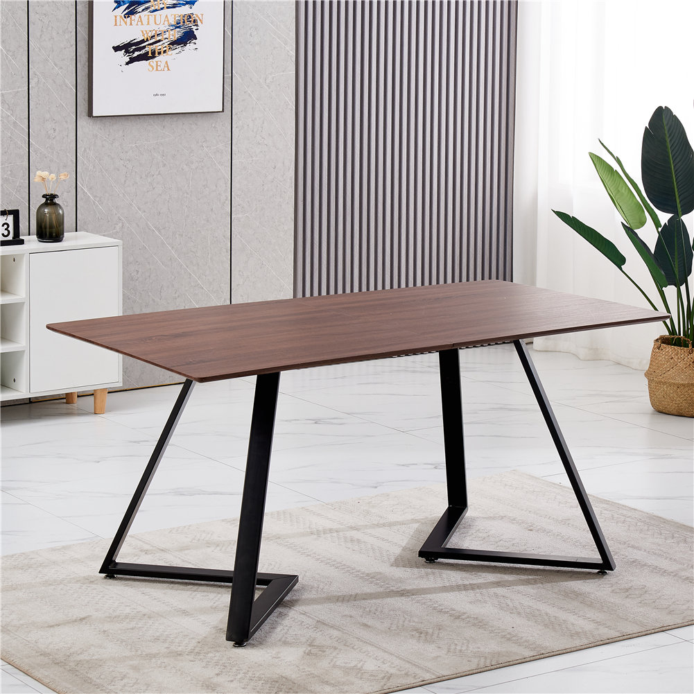 Metro Lane 160CM MDF Top Dining Room Table with Metal legs | Wayfair.co.uk
