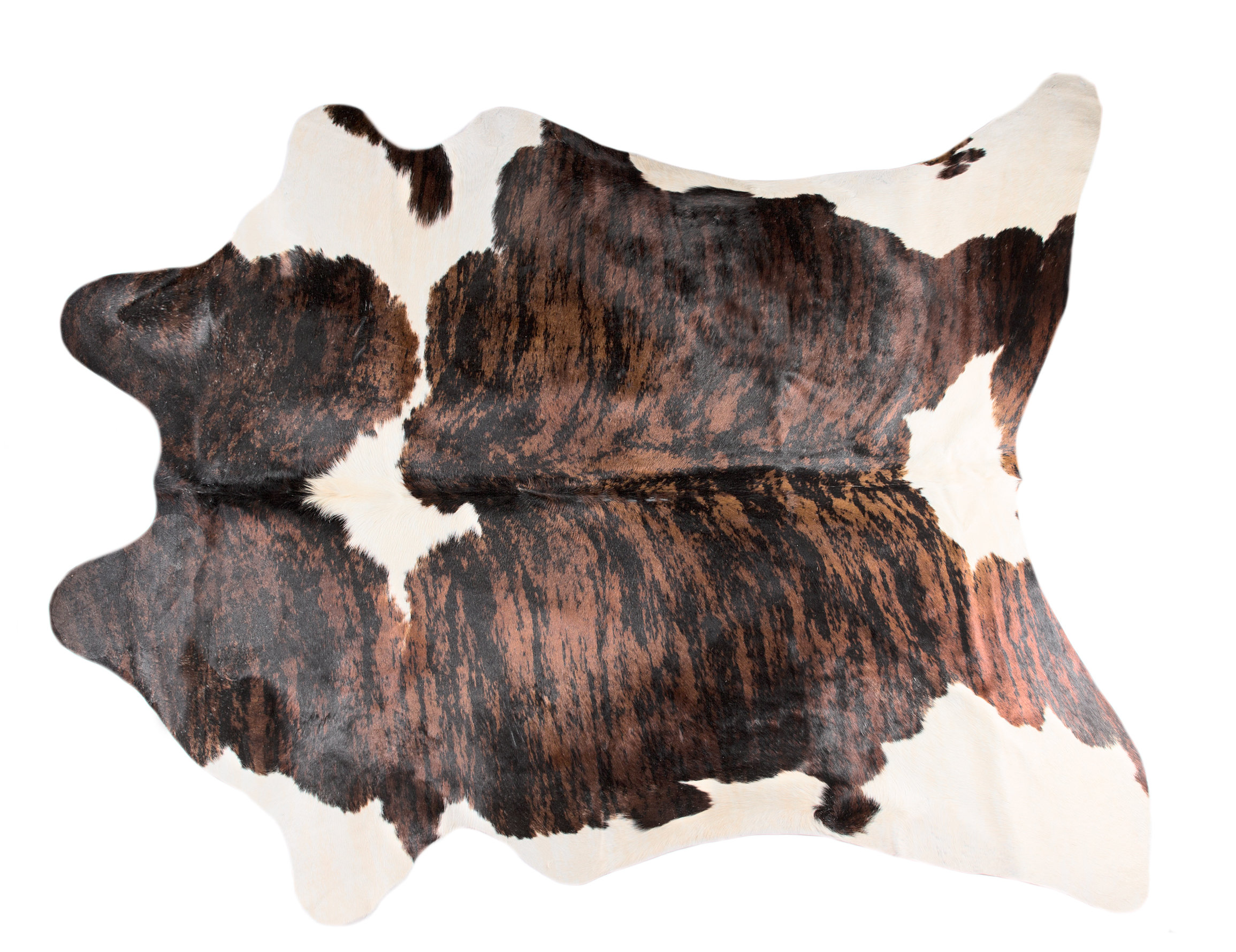 17 Stories Dante Handmade Cowhide Brown/White Area Rug & Reviews | Wayfair
