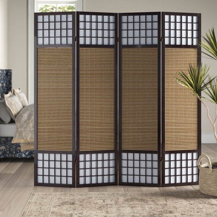 Mistana Danby 200cm H Bamboo/Rattan Folding Room Divider & Reviews ...