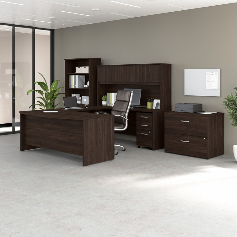 U Shaped Executive Desk With Hutch
