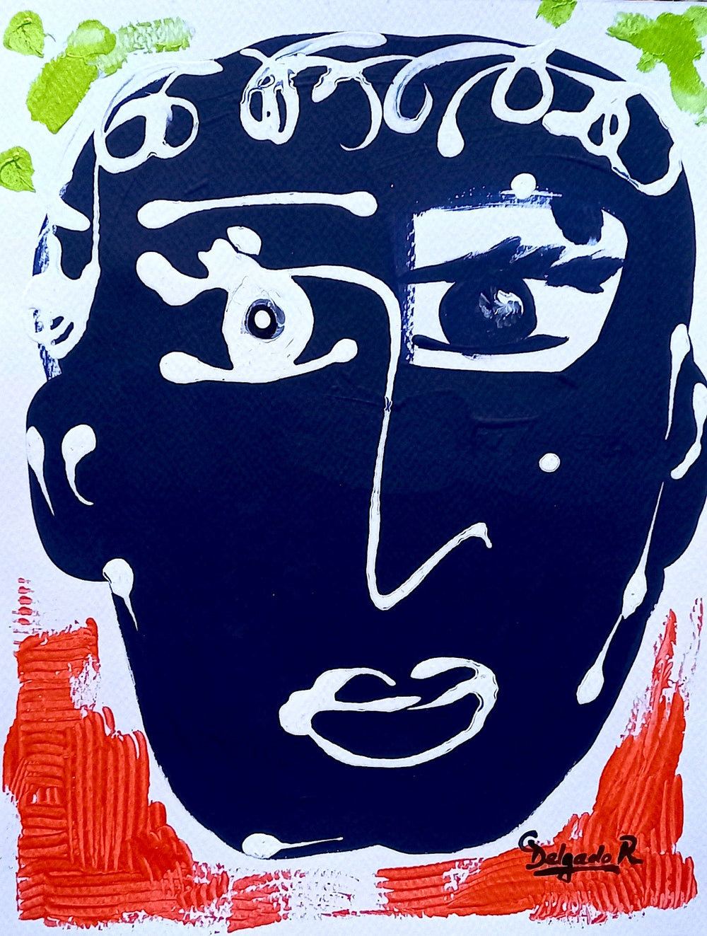 RobertAllenFabric Claudia Delgado " Face " by Claudia Delgado Painting ...