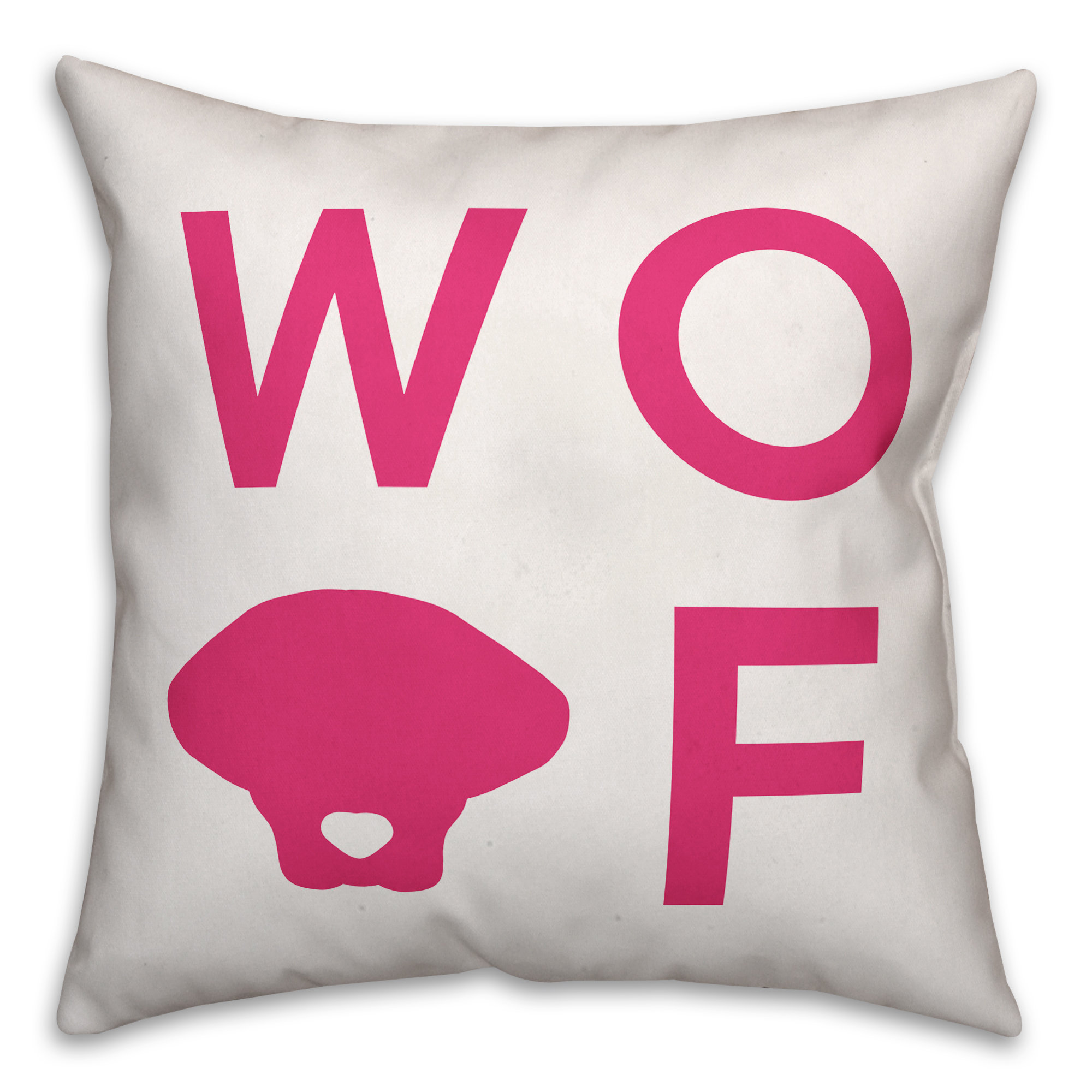 Designs Direct Creative Group Bragg Woof Throw Pillow in , Cover Only ...