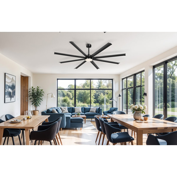 Latitude Run® Solida 96'' Ceiling Fan with LED Lights | Wayfair