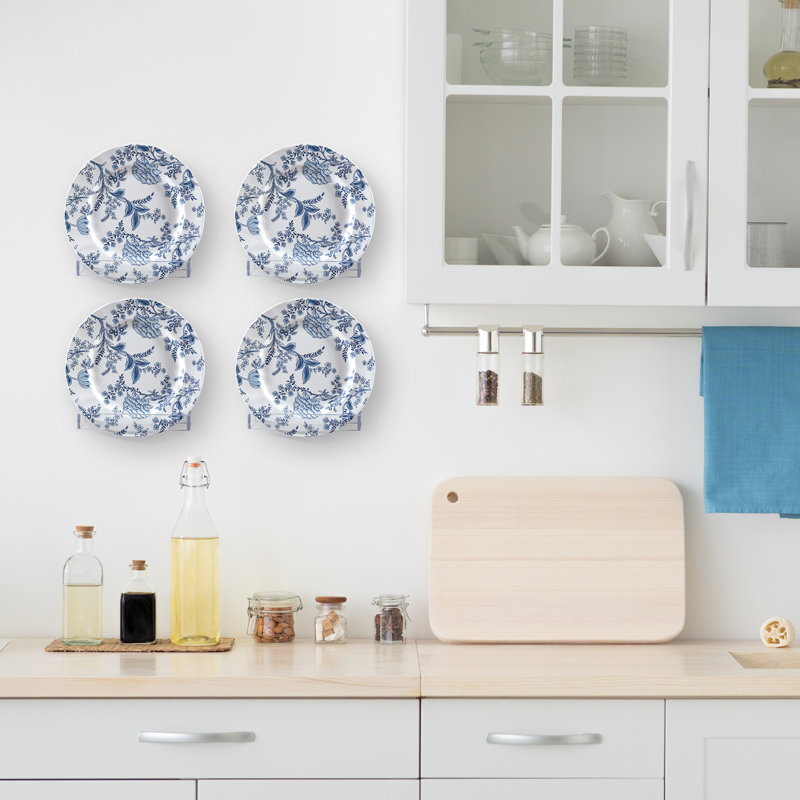 Winston Porter 4 Piece Decorative Clear Acrylic Plates Wall Display ...