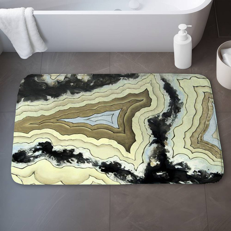 Bless international Abstract Bath Mat | Wayfair