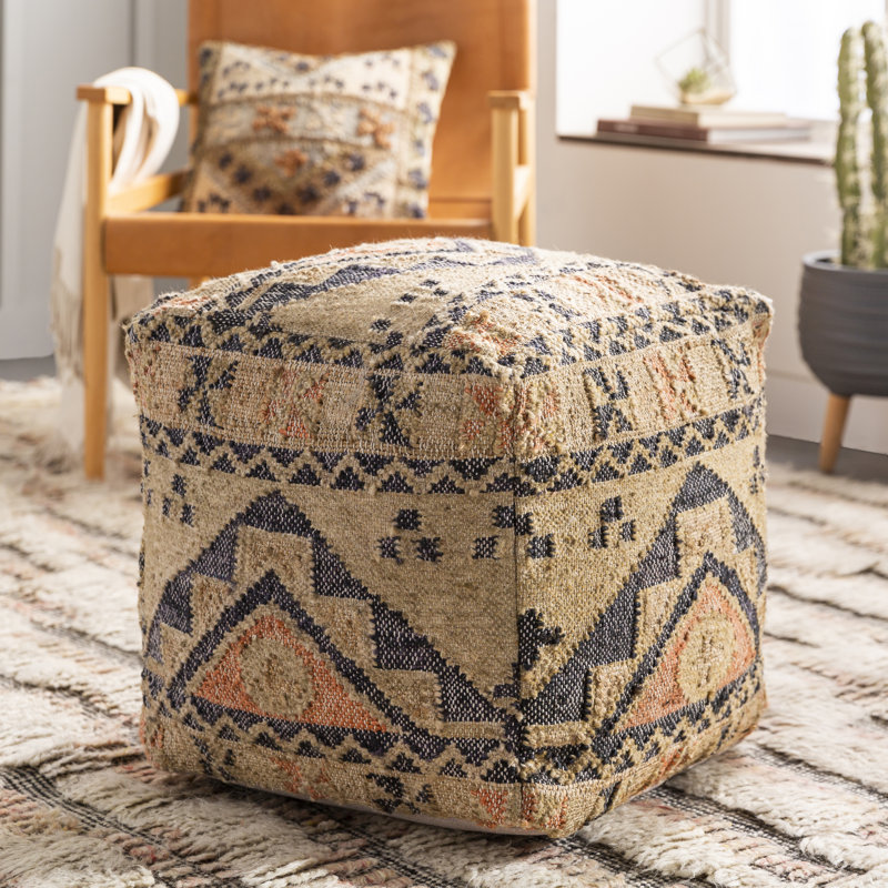 Foundry Select 18" Wide Square Pouf Ottoman | Wayfair