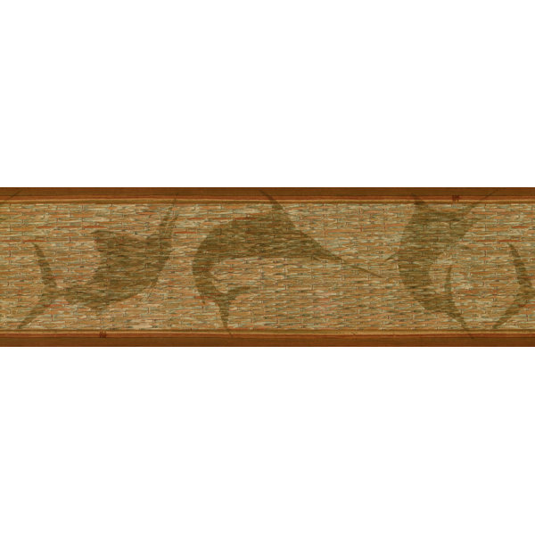 Fleur De Lis Living Kimora Fish 15' L x 7" W Wallpaper Border - Wayfair ...