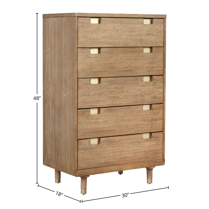 Mercury Row® Conye Easton Five Drawer Chest & Reviews | Wayfair