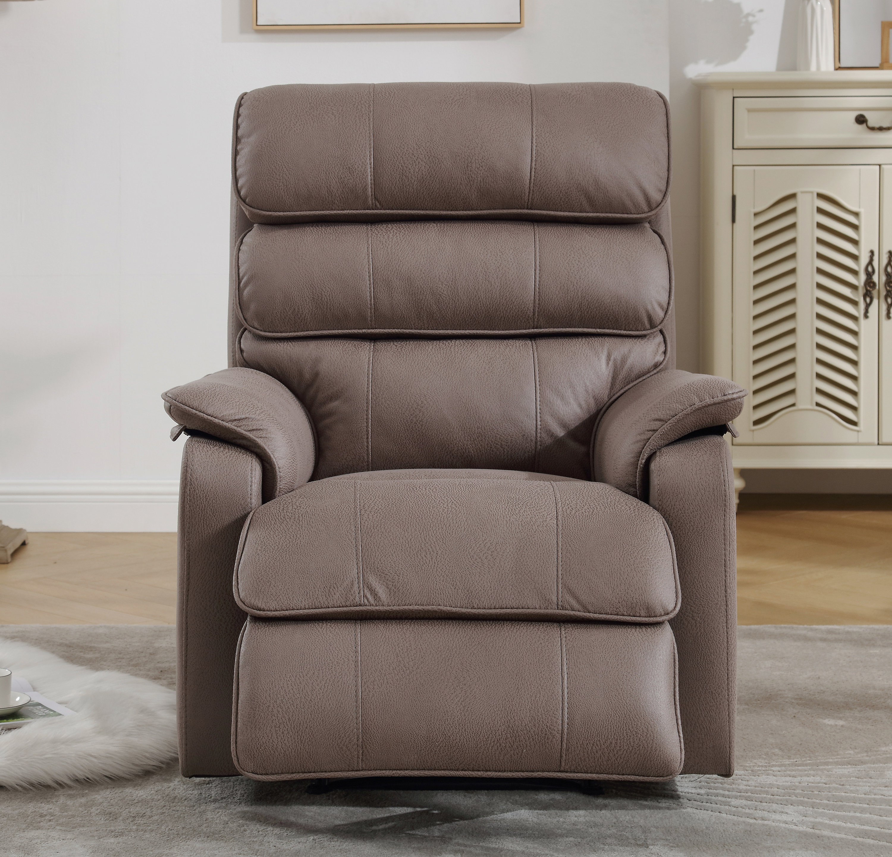 Latitude Run® Zanelle Faux Leather Recliner | Wayfair