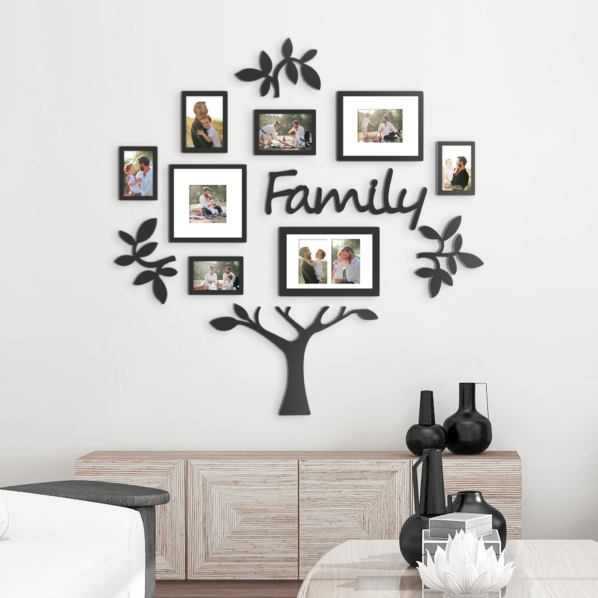 Red Barrel Studio® Guruvansh Family Picture Frame, Collage Wall Frame ...