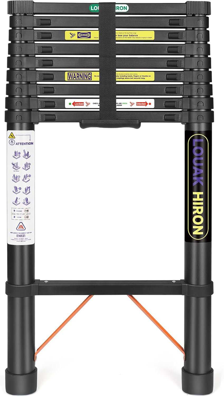 WFX Utility™ Telescopic Extension Folding Ladder RV Attic Ladder 330 ...