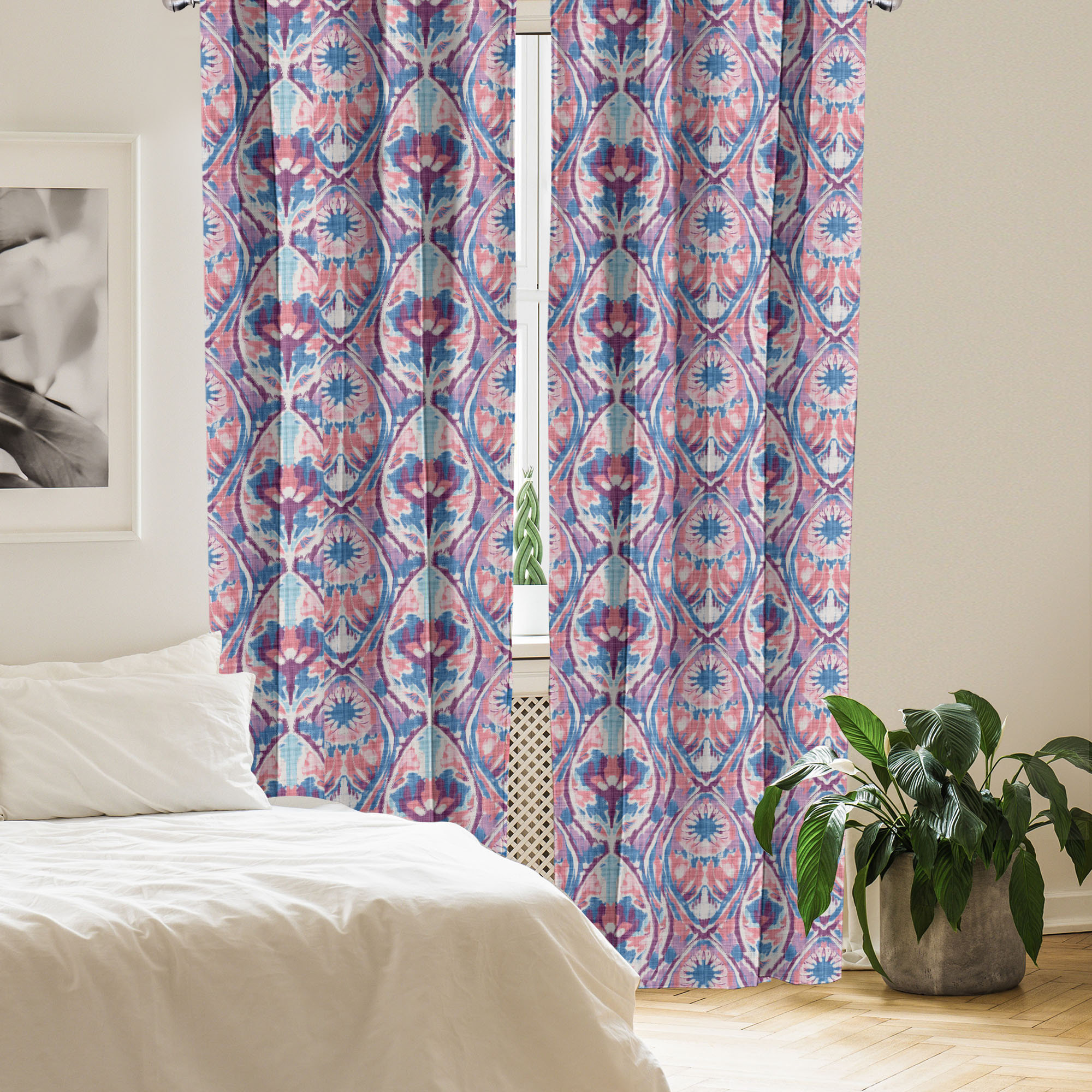 East Urban Home Frehe East Urban Home Abstract Curtains Bohemian Hippie ...