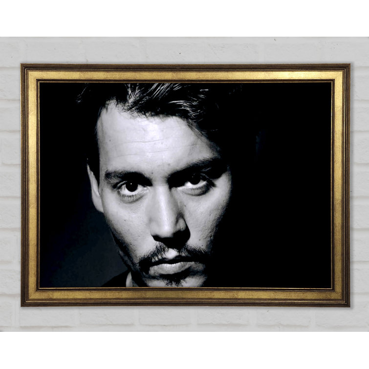 Brayden Studio Johnny Depp Face - Single Picture Frame Art Prints ...