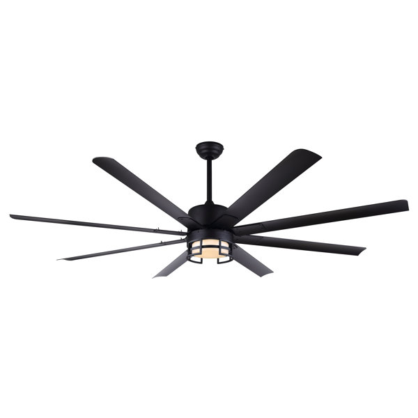 Hokku Designs 72" Daemion 8 - Blade LED Standard Ceiling Fan with ...