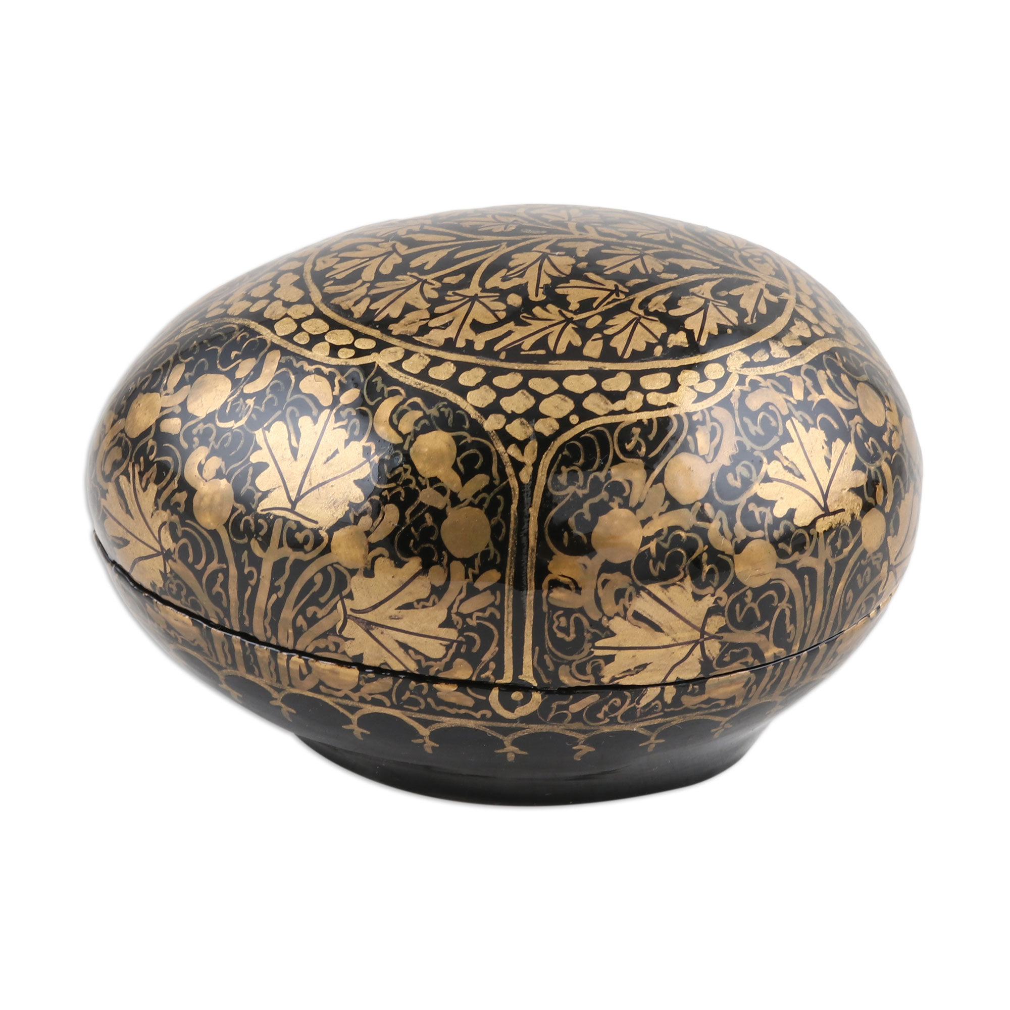 Bungalow Rose Leatherhead Golden Chinar Leaves Papier Mache Egg Box ...