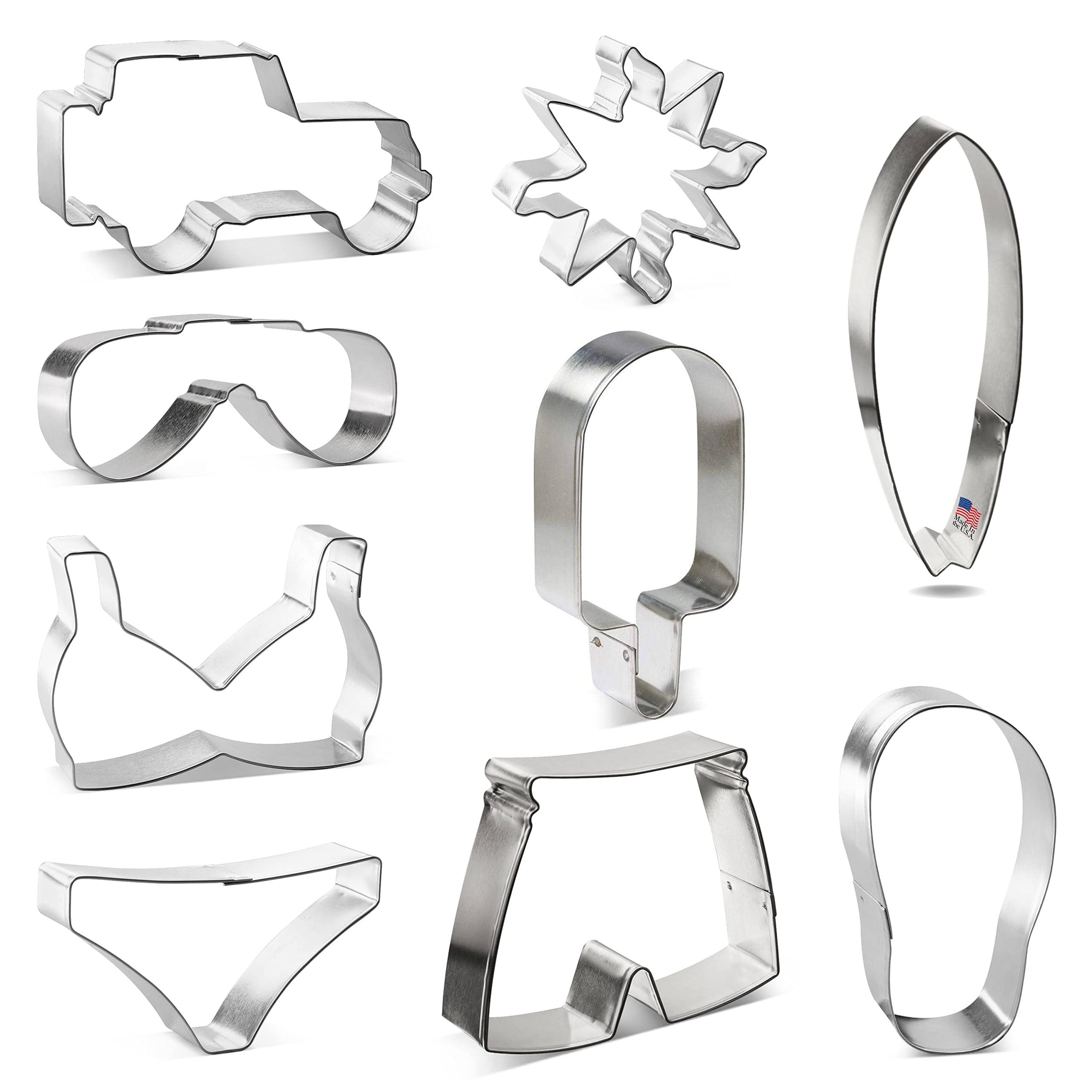 CookieCutter.com Cookiecutter.Com 9 Piece Summer Beach Cookie Cutter ...
