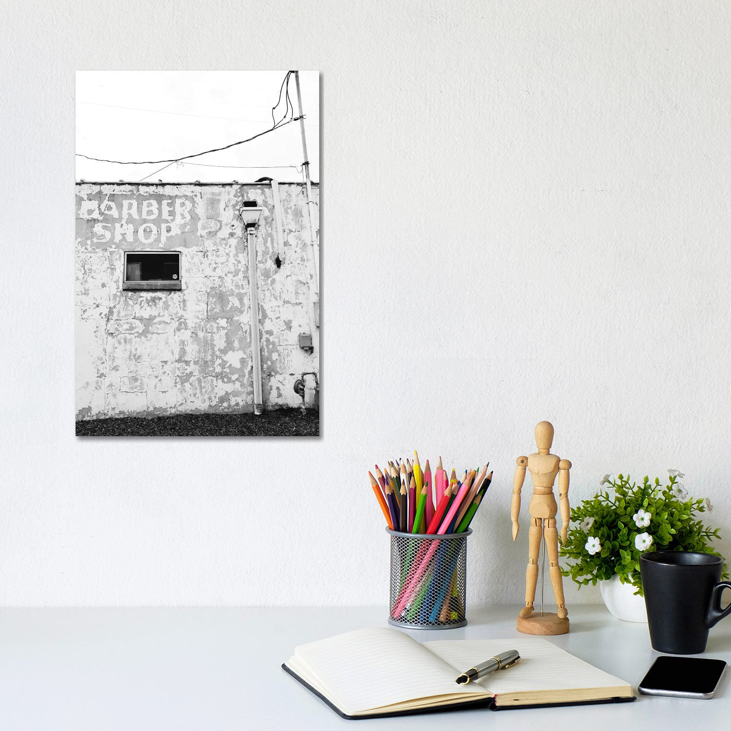 East Urban Home Alabama Barber Shop II by Bethany Young - Wrapped ...