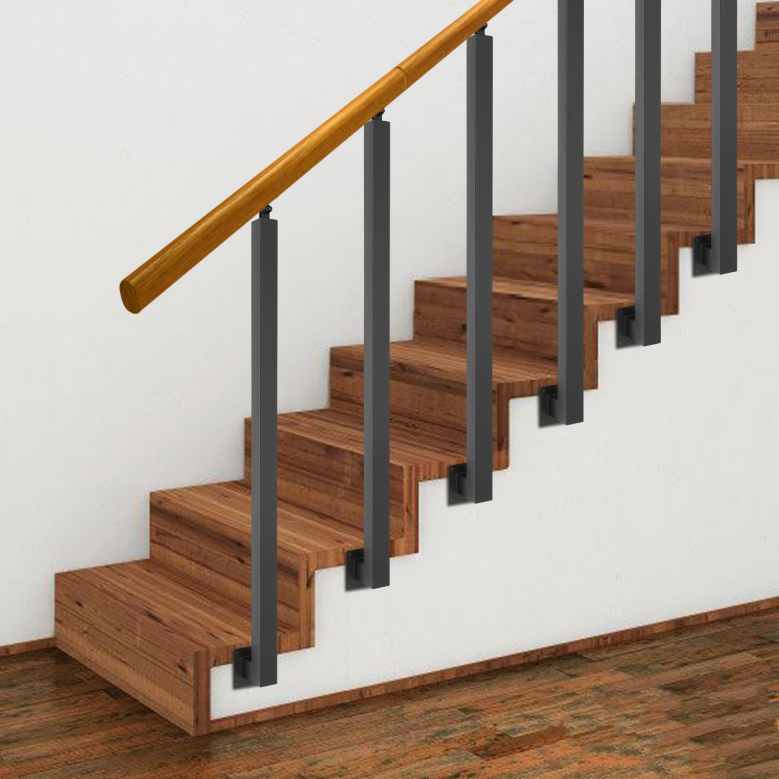 YXSUN Stair Railing Posts, 2Pcs Stair Baluster Posts, Adjustable Stair ...