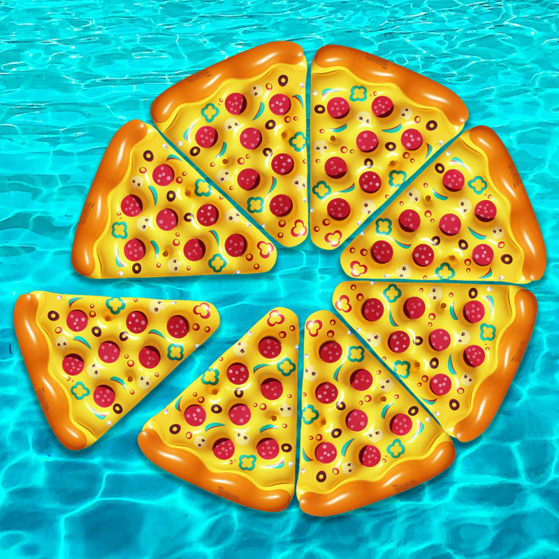 MoNiBloom Giant Inflatable Pizza Slice Pool Float Raft Swimming Pool ...