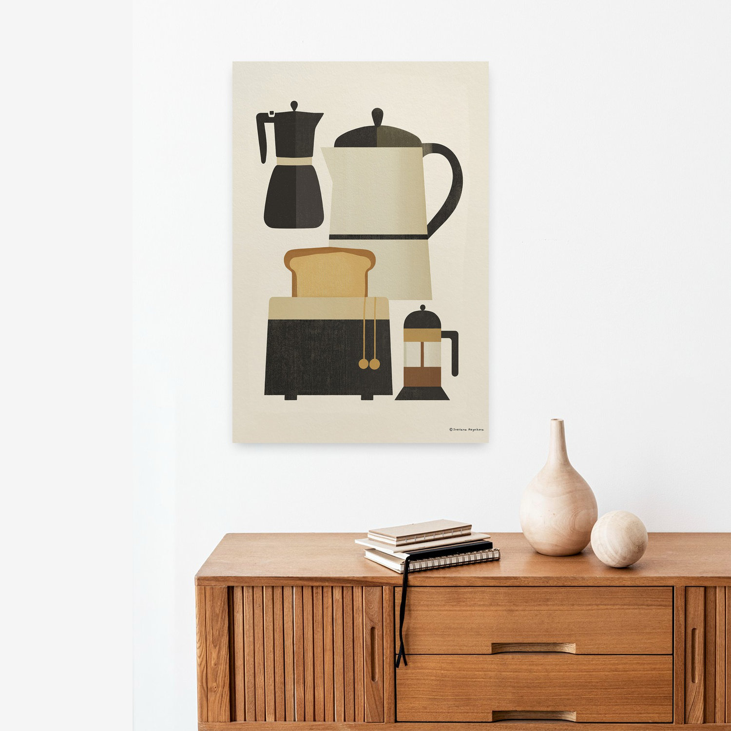 George Oliver Daily Grind Contemporary Geometric Minimalist Art | Wayfair