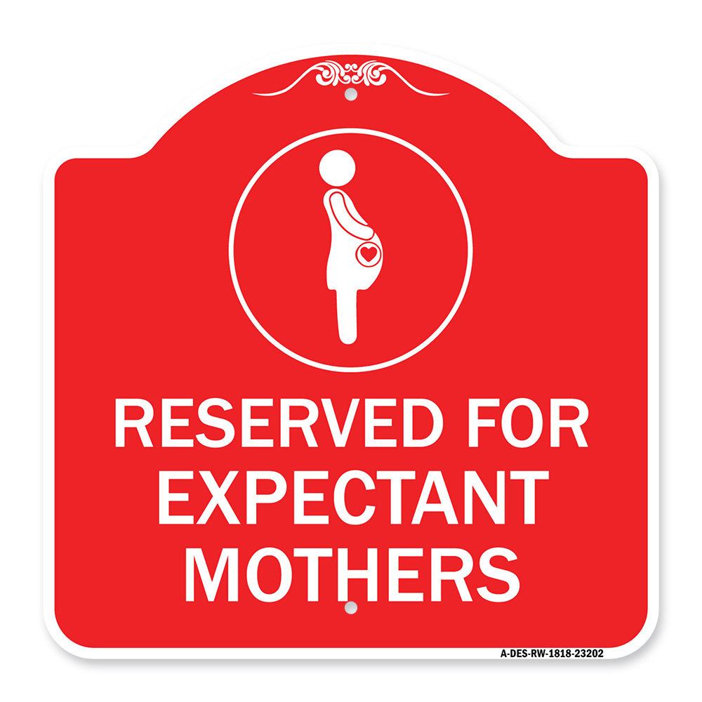 SignMission Signmission Designer Series Sign - Reserved For Expectant ...