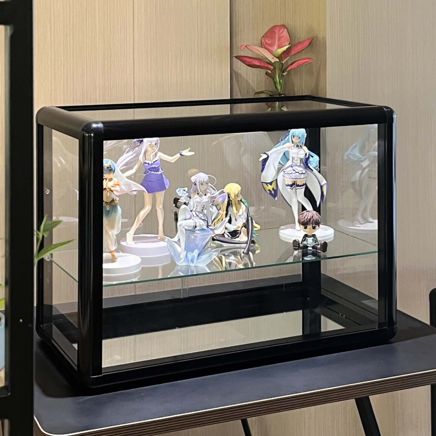 Ivy Bronx Swanette Tempered Glass Counter Top Display Showcase With ...