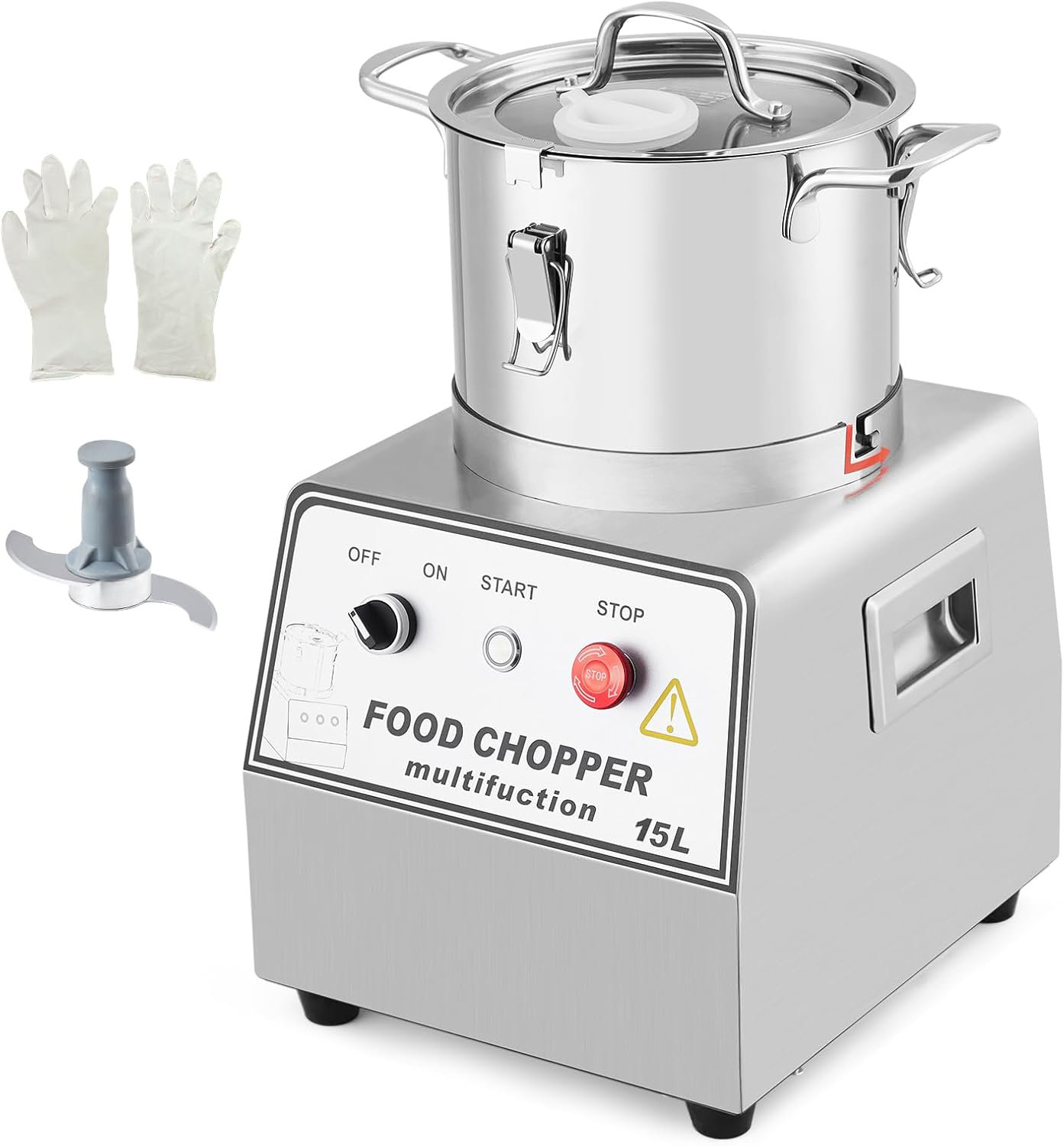 Yesurprise 1400W Commercial Food Processor, 16 Quart Electric Vegetable ...