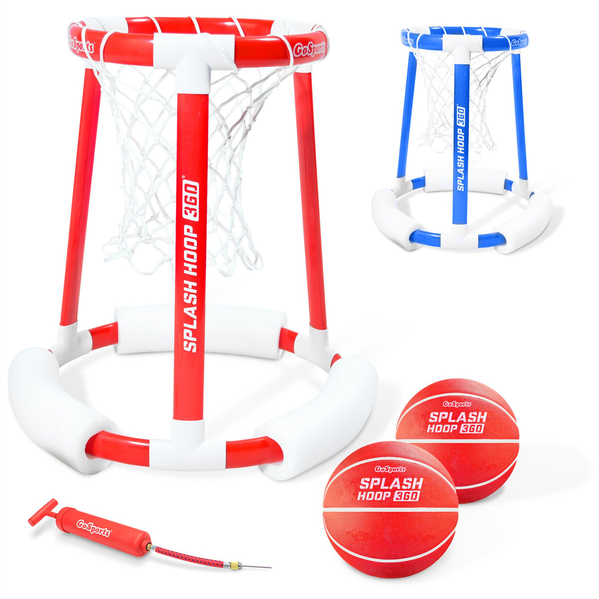 Phantoscope Splash Hoop 360 Floating Pool Basketball Game - Includes ...