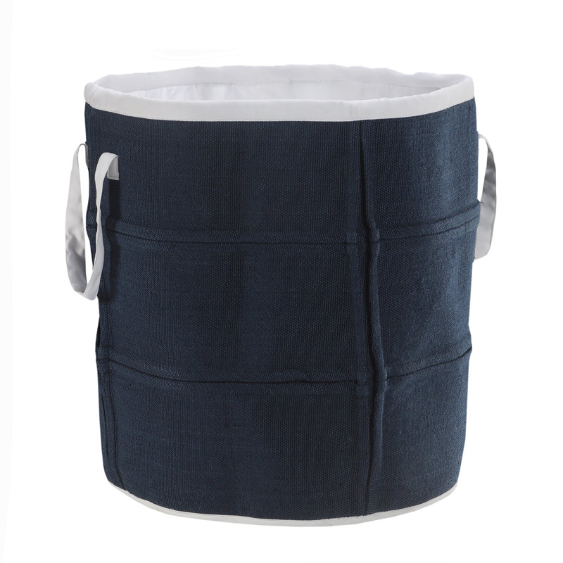 Latitude Run® Solid Indoor Outdoor Storage Cotton Hamper Basket | Wayfair