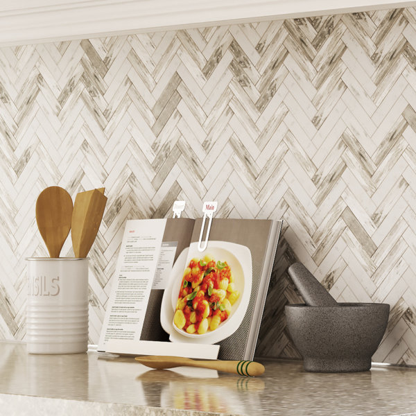 Speed tiles 11.42'' W x 11.57'' L Glass Peel and Stick Mosaic Tile ...