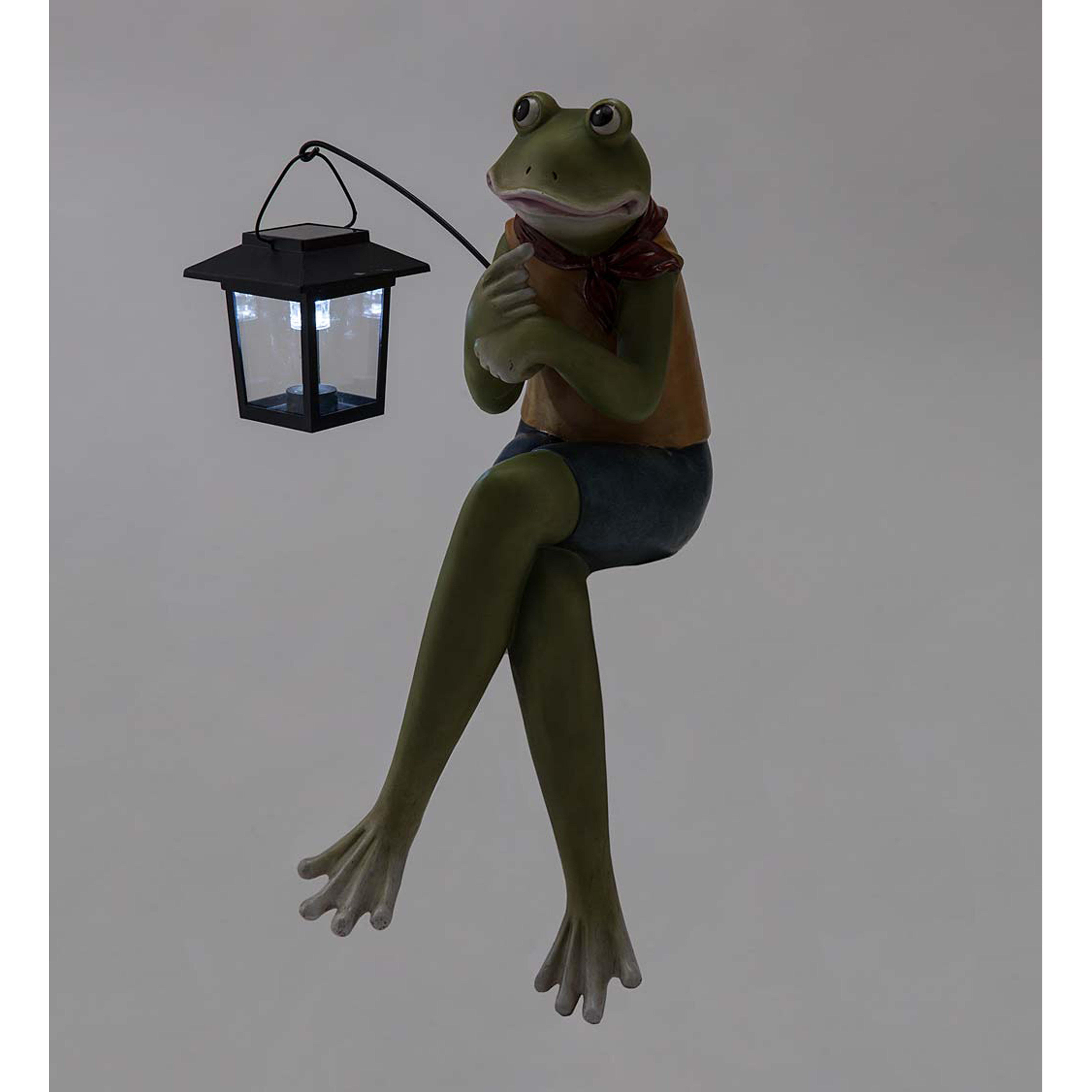 Trinx Erendida Sitting Frog Sculpture | Wayfair