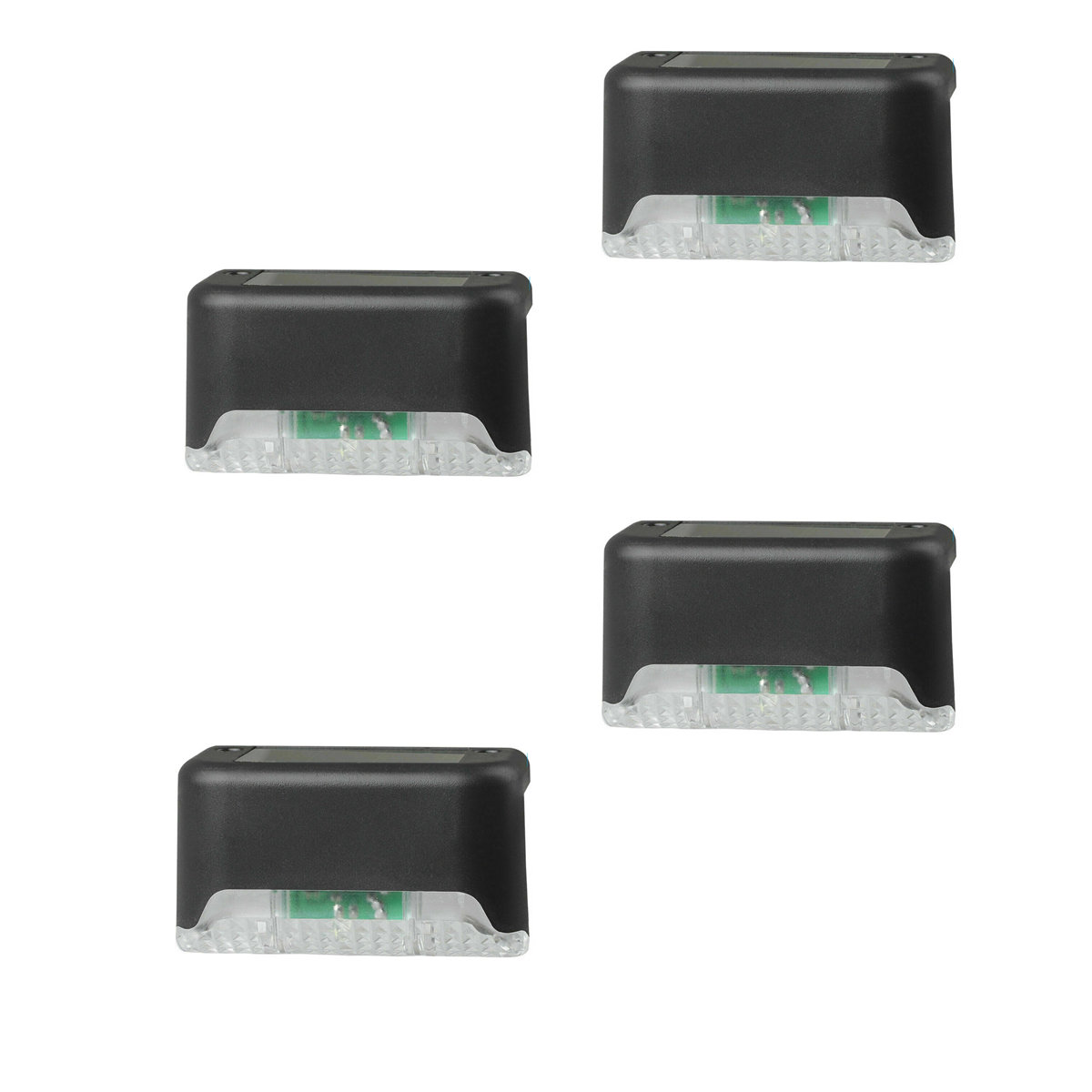 BTY 4PCS LED Solar Deck Lights Outdoor Garden Patio Railing Banister ...