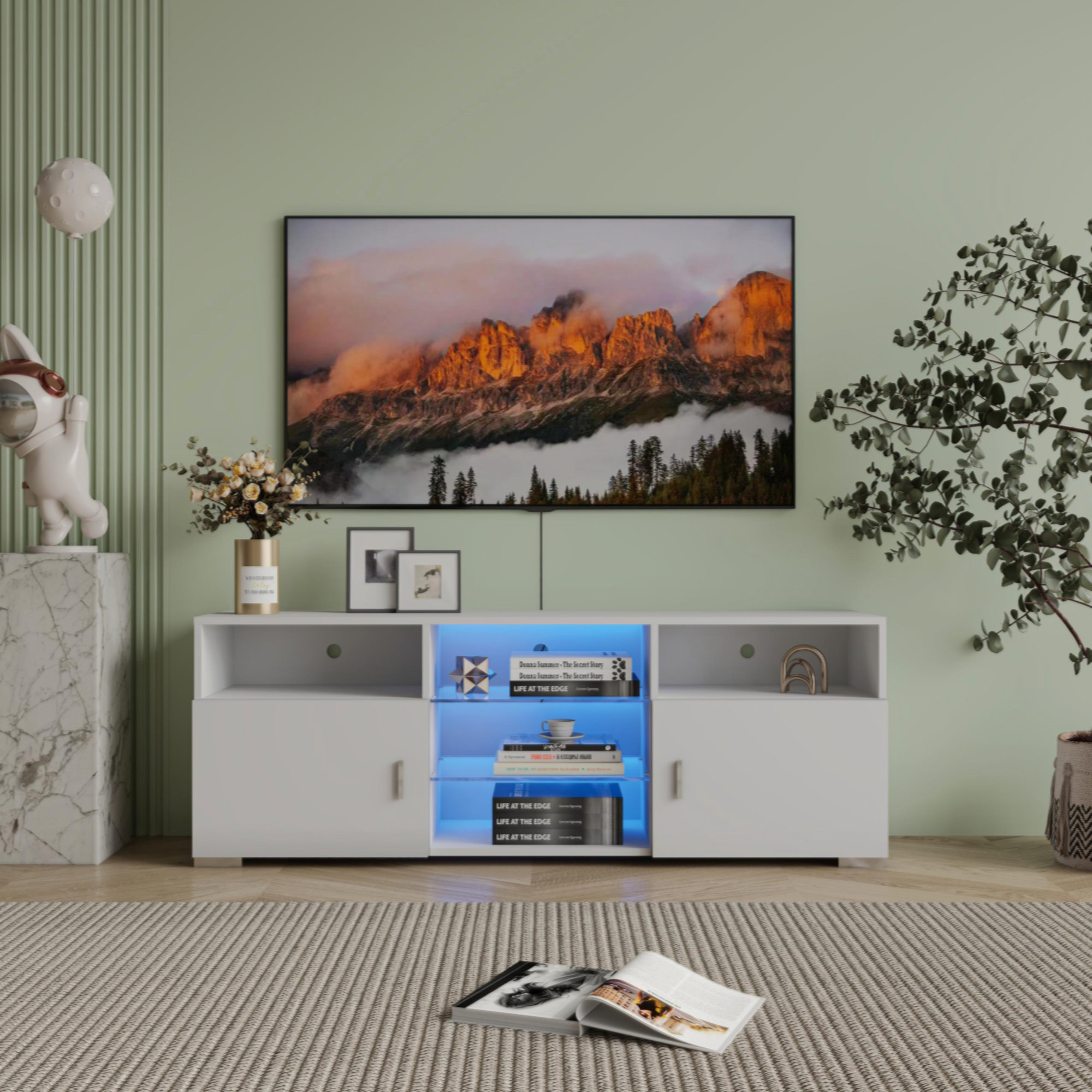 Wrought Studio TV Stand For 32-60 Inch TV, Modern Television Table ...