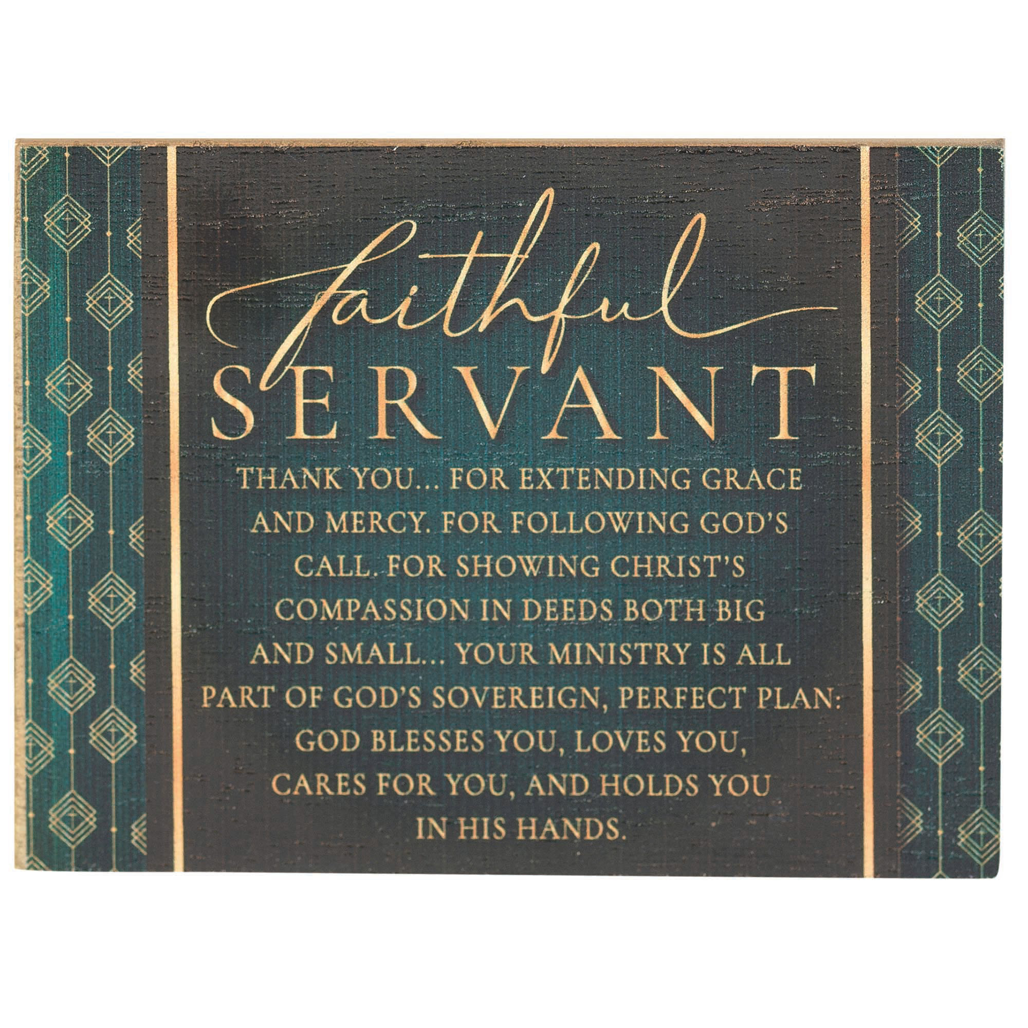 Trinx Bluntson Faithful Servant Poem Decorative Plaque | Wayfair