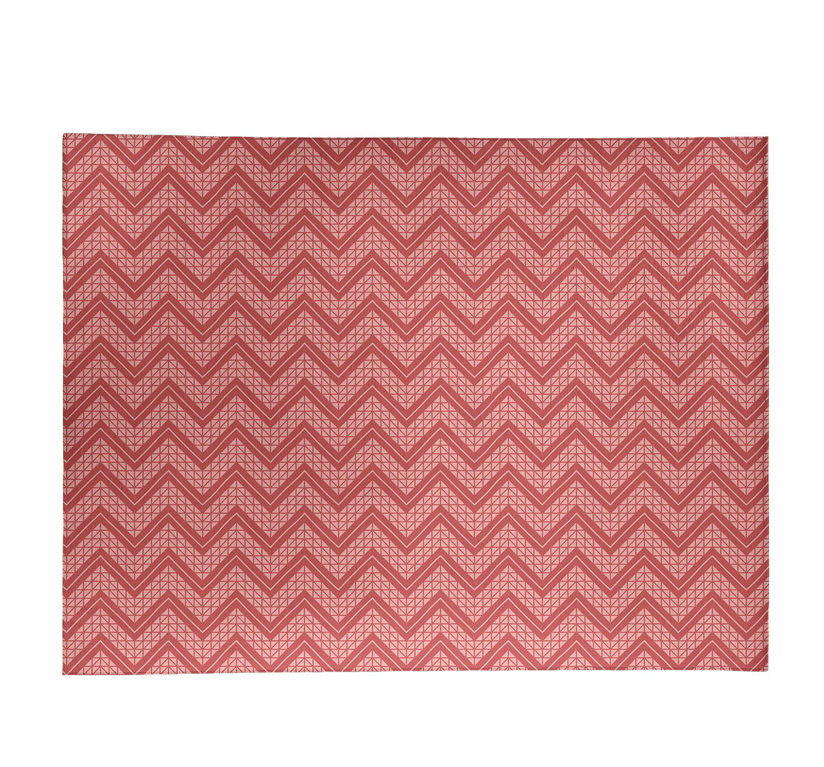 East Urban Home Monochromatic Hand Drawn Chevron Dark Salmon/Light ...