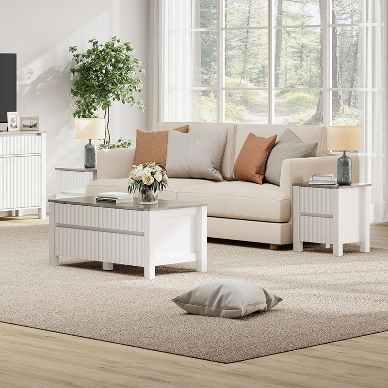 Lark Manor™ Armonta 3 Piece Coffee Table Set & Reviews | Wayfair