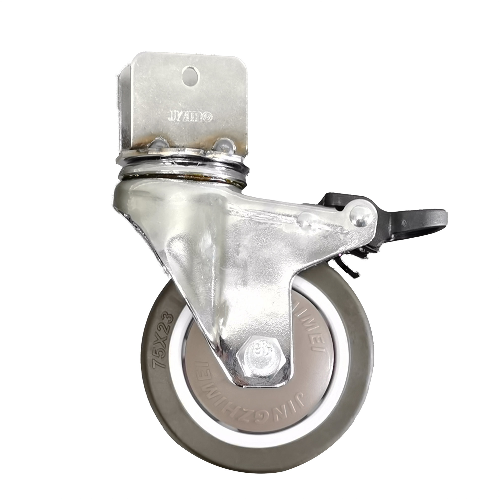 FixtureDisplays Caster Wheel 3 Inches, Brake Caster with 0.709 Inches U ...