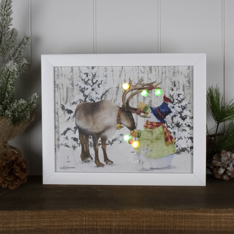 The Holiday Aisle® Sweet Friendship Lighted Shadow Box | Wayfair