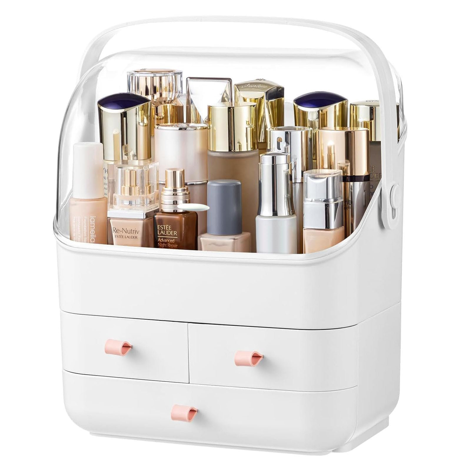 Hokku Designs Makeup Organizer, Waterproof & Dustproof Cosmetic Storage ...