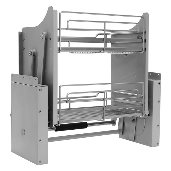 Prep & Savour 2-Tier Cabinet Pull-Down Dish Rack | Wayfair