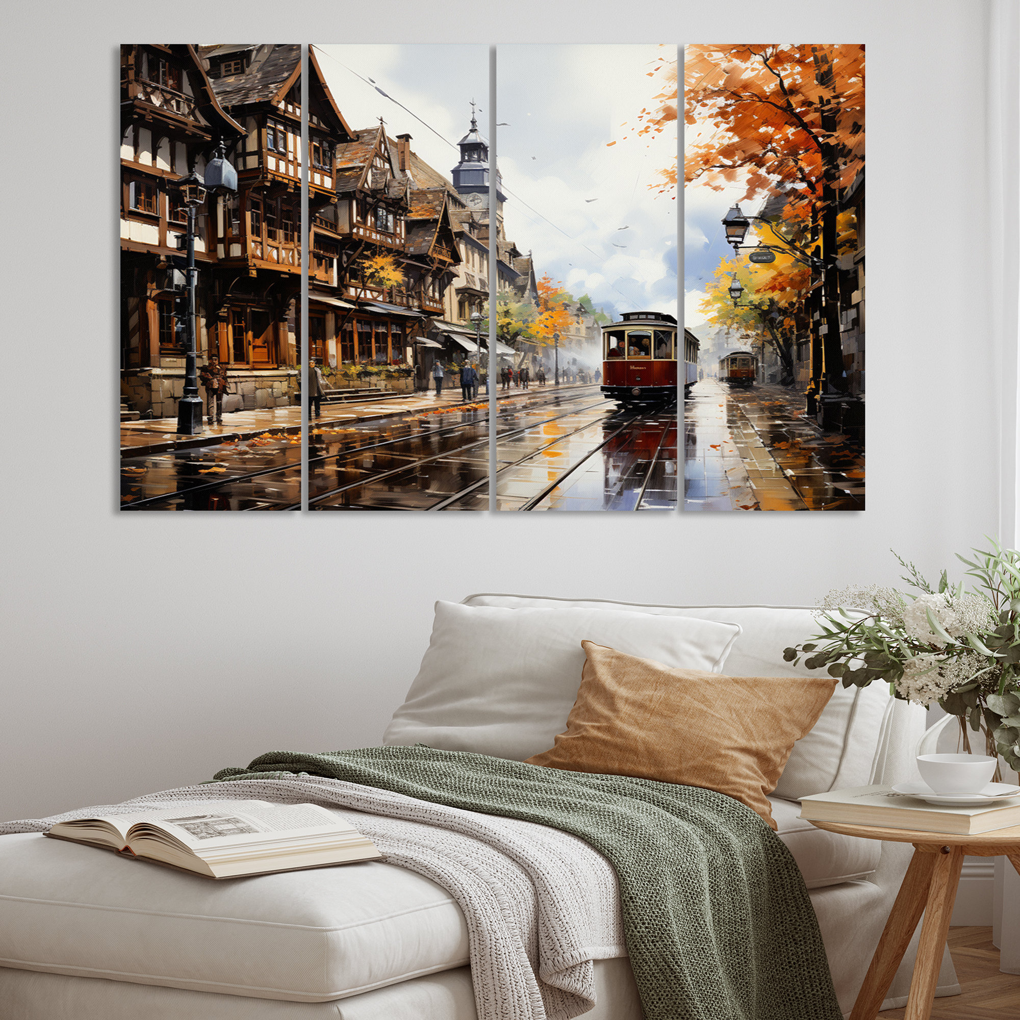 Design Art Germany German Timberline II - Cityscapes Canvas Print - 4 ...