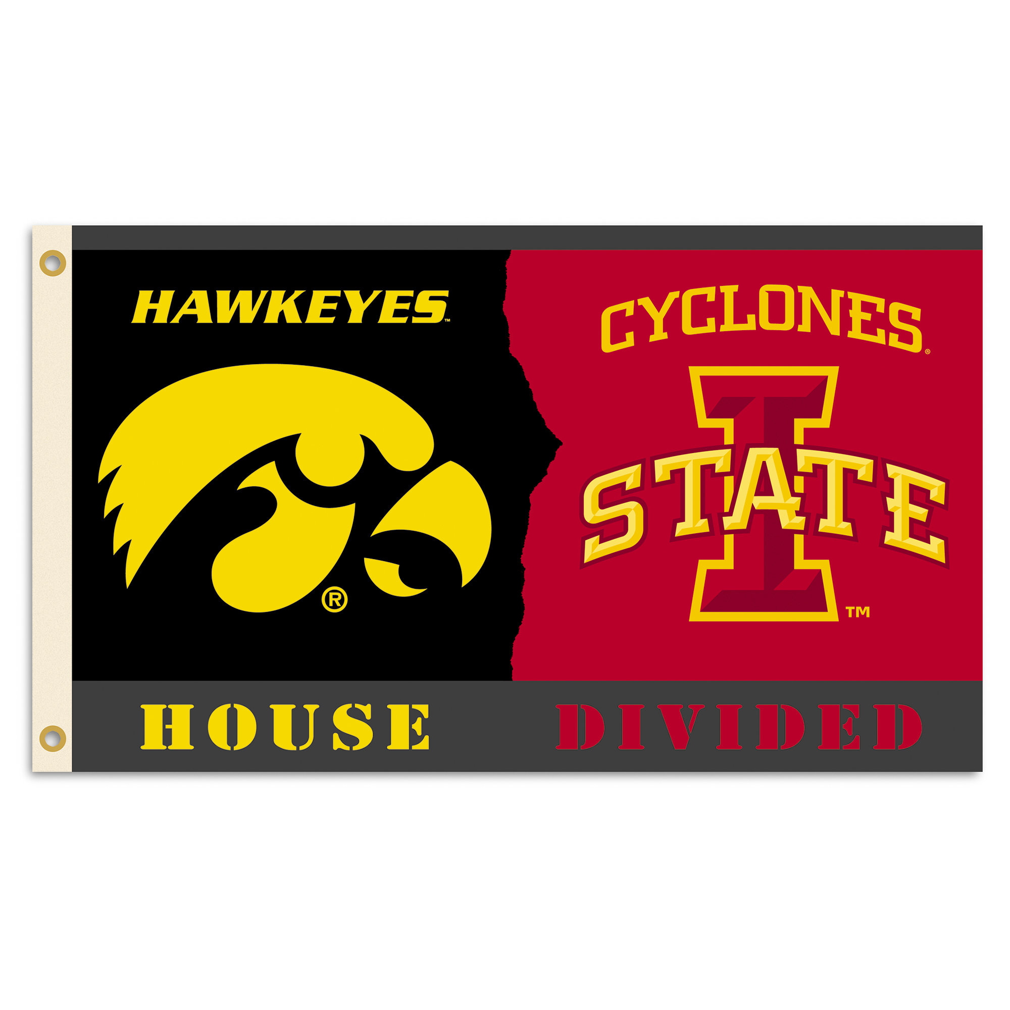 BSI Products NCAA Rivalry House Polyester 36 x 60 in. House Flag ...