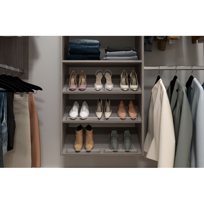 Dotted Line™ Zack 96'' - 144'' Closet System (Can Be Cut To Fit) | Wayfair