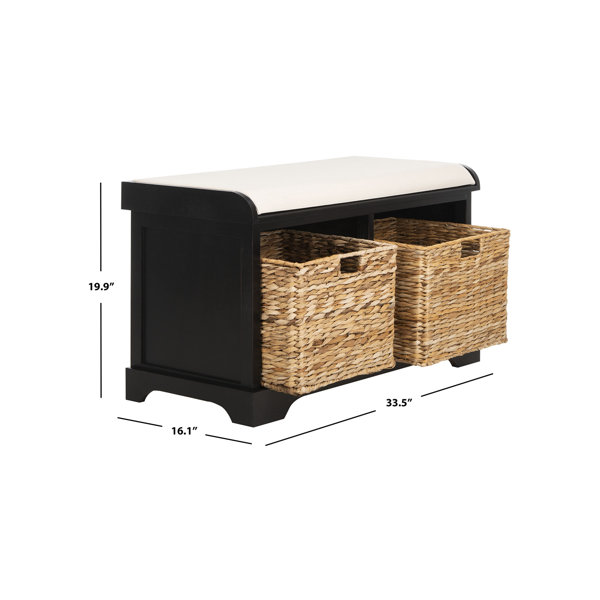 Wildon Home® Wood Storage Bench | Wayfair