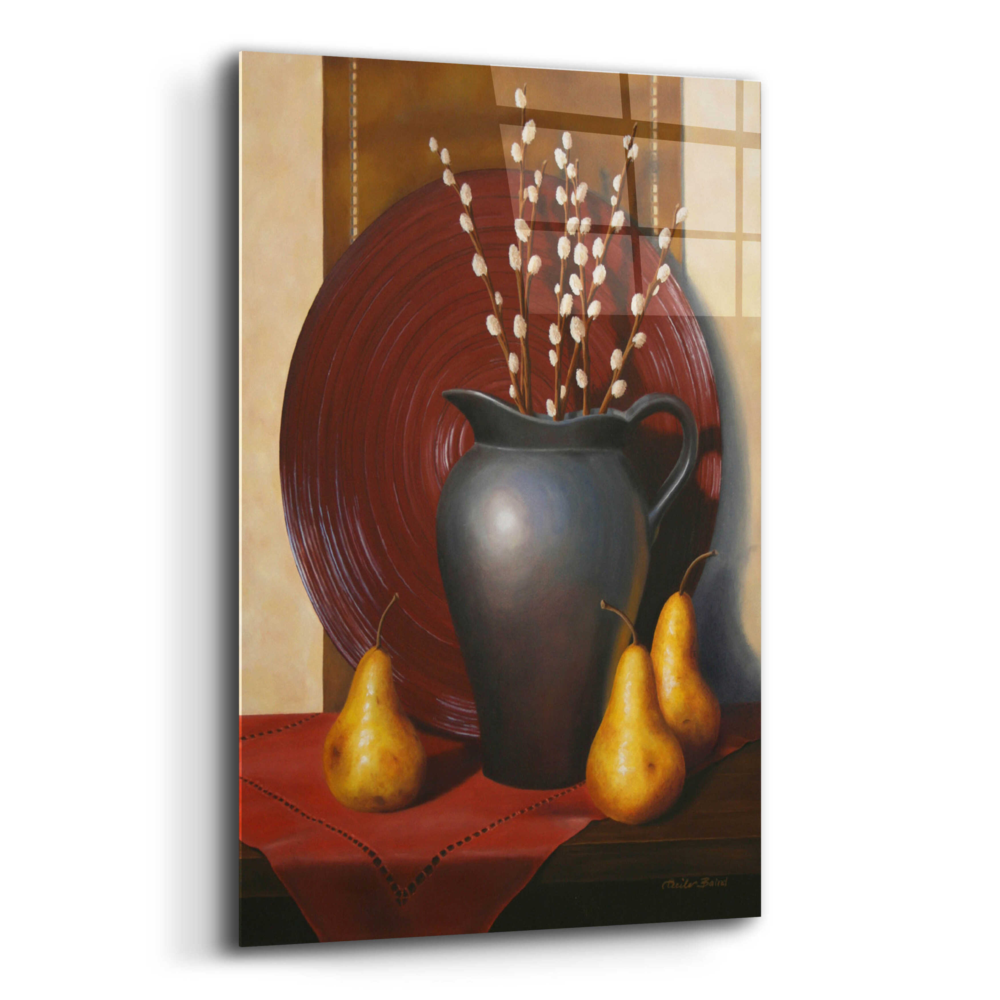 Winston Porter 'Still Life With Black Vase' By Cecile Baird, Acrylic ...