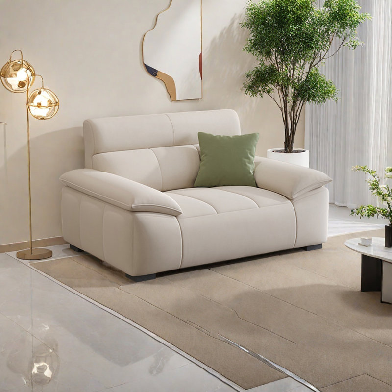 Merting Modern Straight-Line Chenille Fabric Sofa | Wayfair
