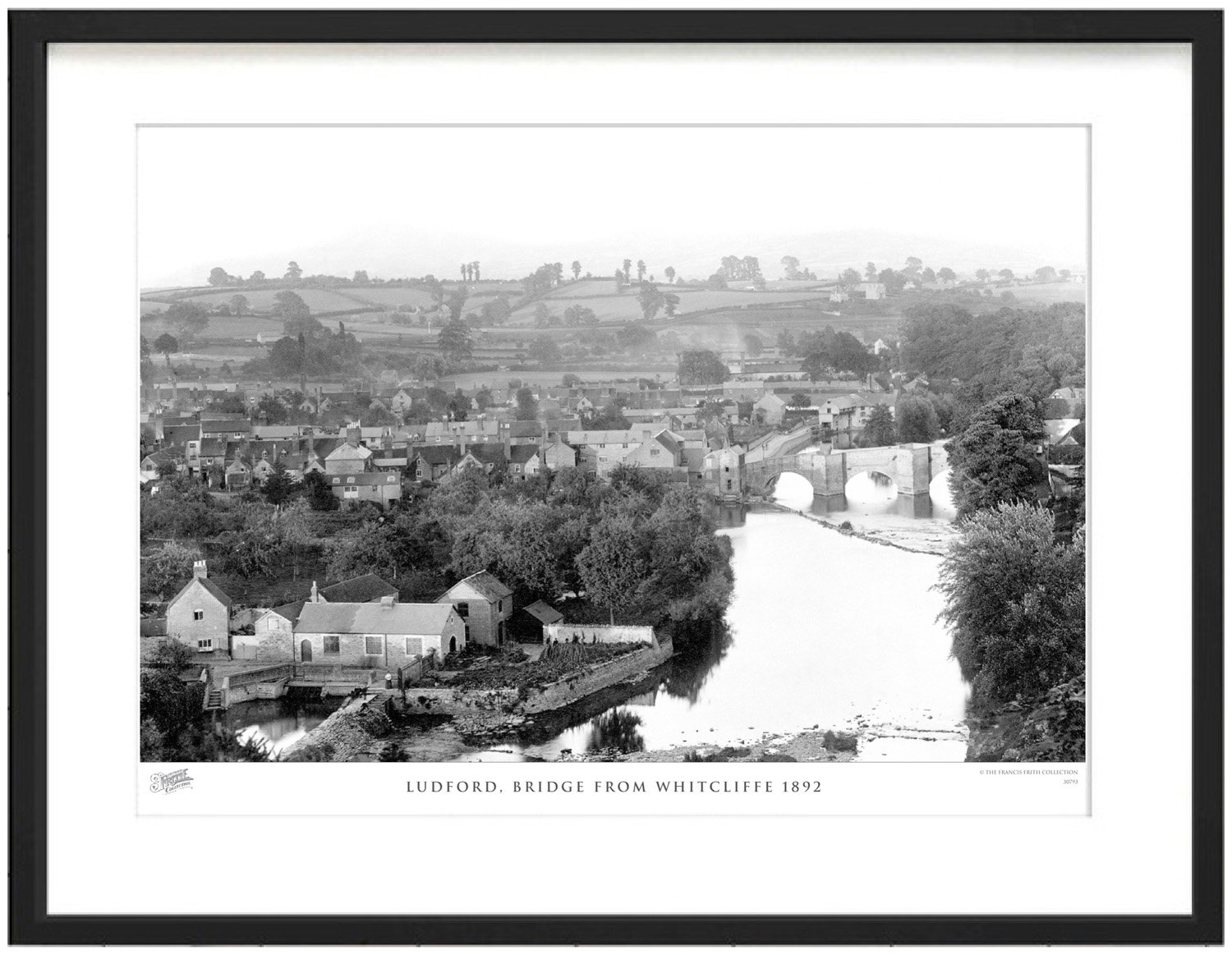 The Francis Frith Collection 'Ludford, Bridge from Whitcliffe 1892 ...
