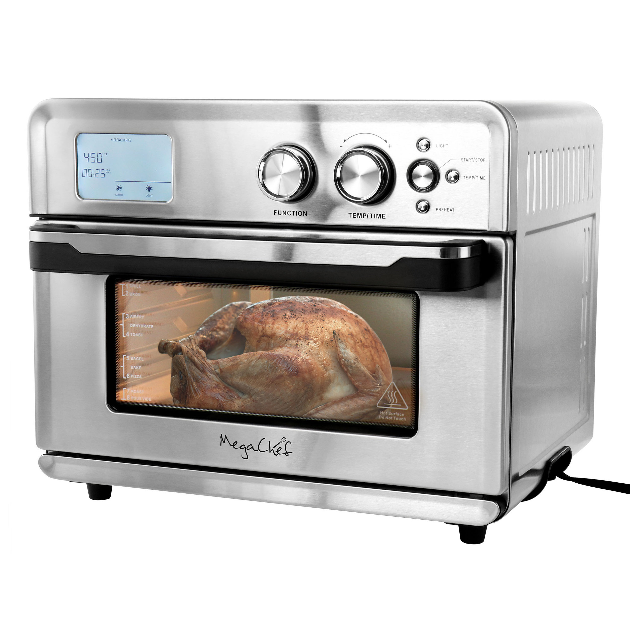 Mega Chef Multifunction Air Fryer Toaster Oven with 21 Presets ...