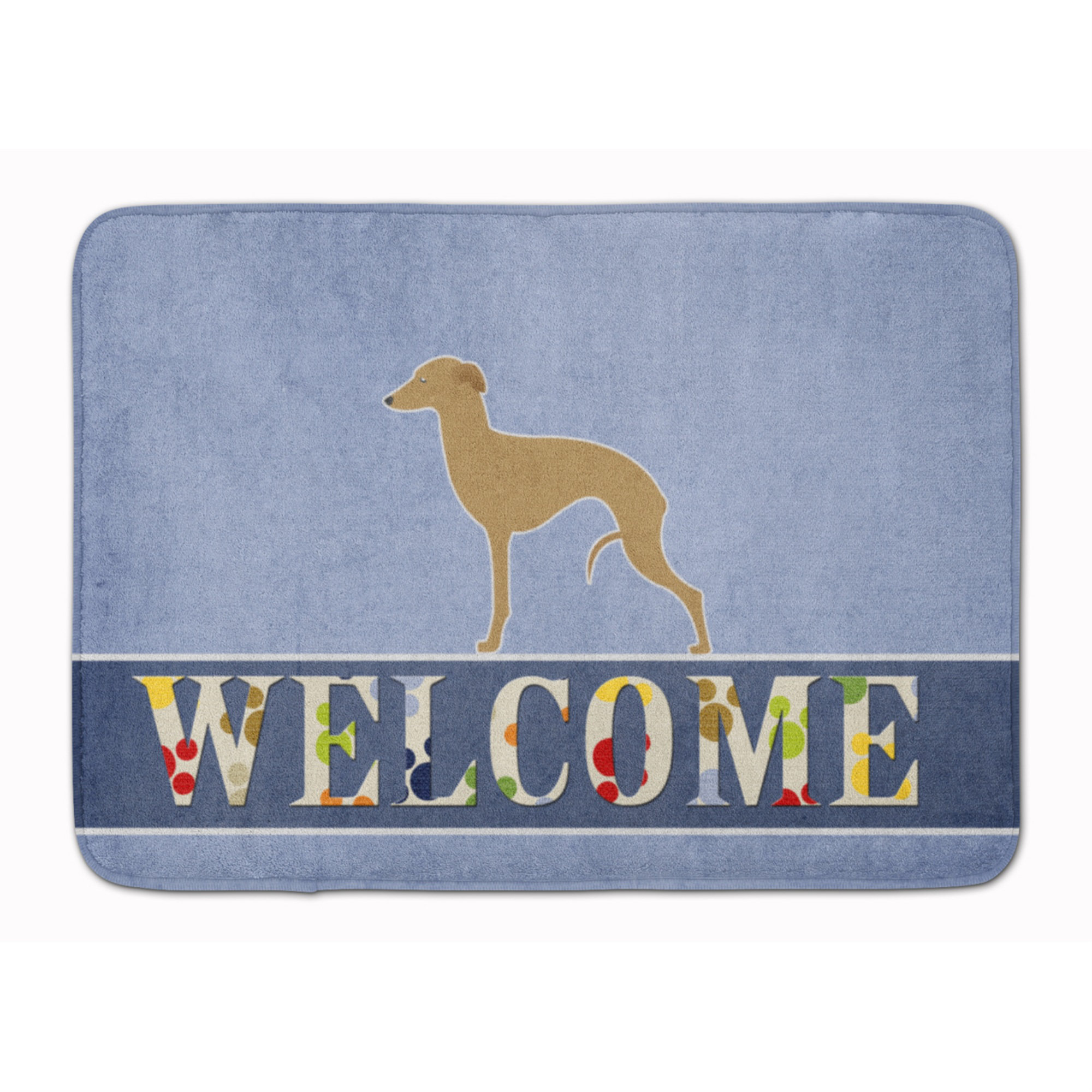 East Urban Home Italian Greyhound Welcome Bath Rug | Wayfair